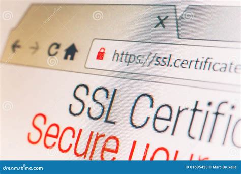 SSL Connection Stock Image Image Of Browser Internet 81695423