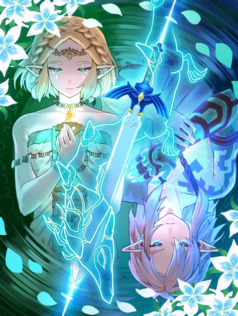 Link Princess Zelda And Light Dragon The Legend Of Zelda And 1 More