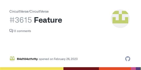 feature · issue 3615 · circuitverse circuitverse · github