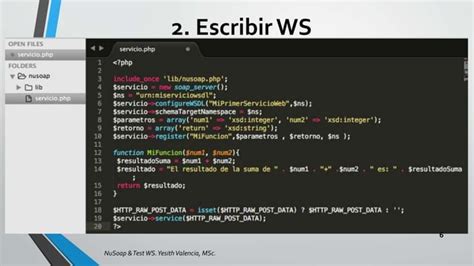 Nusoap And Test Web Services Ppt