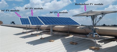 The Three Pv Modules Fixed At Different Tilt Angles Download