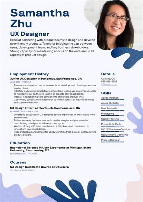 ux designer resume