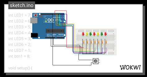 Push Button Wokwi Esp32 Stm32 Arduino Simulator