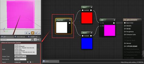 【ue4 material】在customnode中编写自定义函数并调用 ue 材质custom调用其它函数 csdn博客