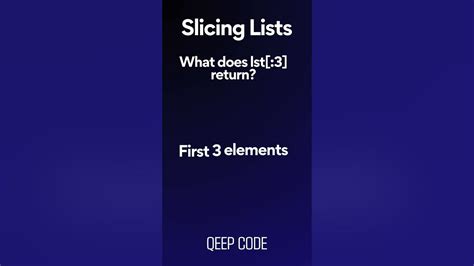 Slicing Lists Python Coding Slicing Datastructures Learnpython Pythonforbeginners