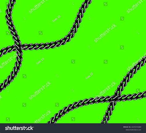 Black Chain Green Screen Background Stock Illustration 2237271069 Shutterstock