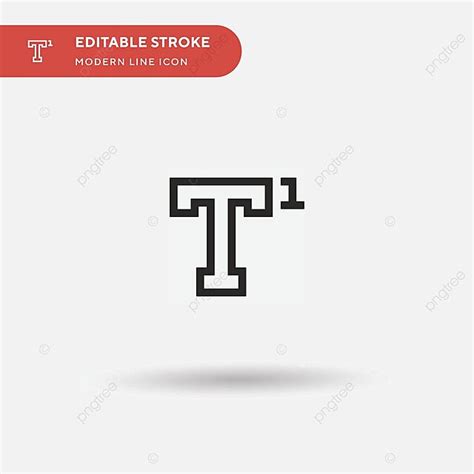 Simple Vector Icon Of Superscript Design Template For Illustrative