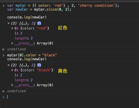 array prototype slice 點點筆記 點部落