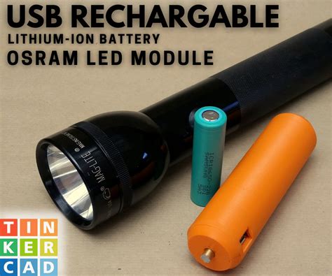 Upgrade Your Maglite With A Rechargeable Battery And Led 9 Steps With Pictures Instructables