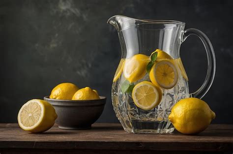 Default Lemonade Pitcher Premium Ai Generated Image