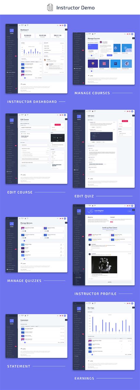Laravel学习系统andvue教育后台管理模板 Luma Laravel学习系统andvue教育后台管理模板 Luma