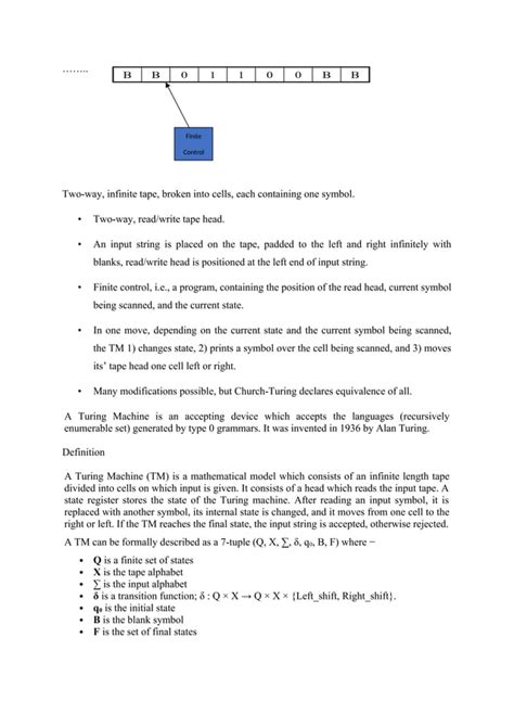 Churchthesisdocx Turing Machine And Undecidability Pdf
