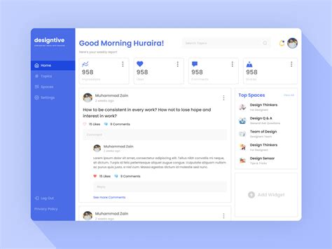 Q And A Dashboard Uxui Design Figma By Muhammad Abu Huraira On Dribbble