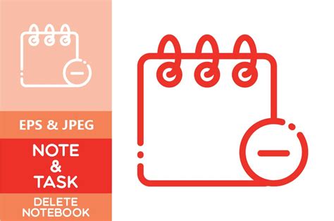 Note Task Icon Delete Notebook Graphic By Beldonbenediktus Creative Fabrica