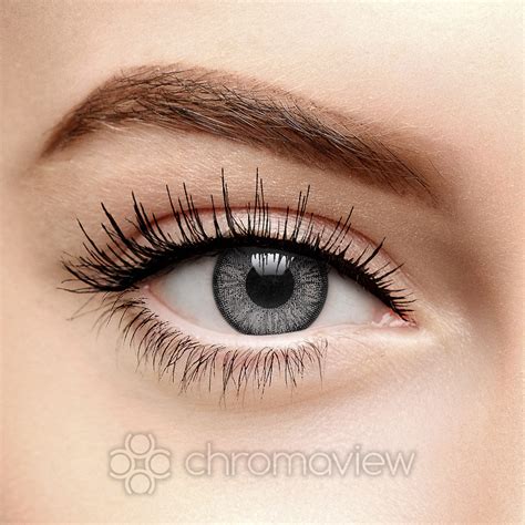 2 Tone Dark Grey Contact Lenses 90 Day Chromaview Wholesale Uk