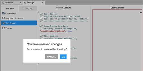 Requirement That Settings Have To Be Valid Json Is Not Clear Issue Jupyterlab