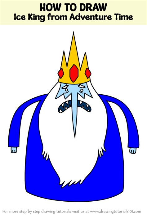 How To Draw Ice King From Adventure Time Adventure Time Step By Step
