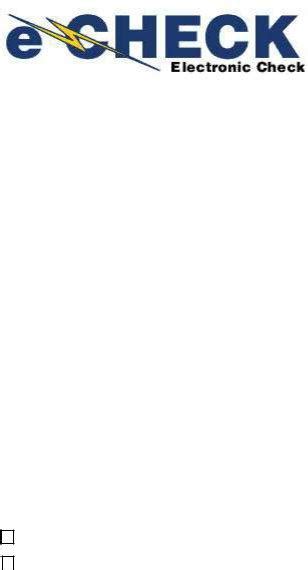 E Check Authorization Form ≡ Fill Out Printable Pdf Forms Online