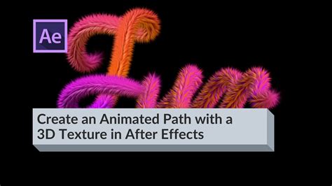 Create An Animated Path With A D Texture In After Effects Using Volna Aescripts