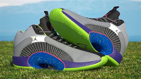 Air Jordan 35 Bel Air Basketball Shoes 3d Model 49 3ds Blend C4d