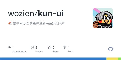 Github Wozienkun Ui 🐔 基于 Vite 全家桶开发的 Vue3 组件库