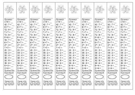 Картки перевірки таблиці множення 3 клас Інші методичні матеріали
