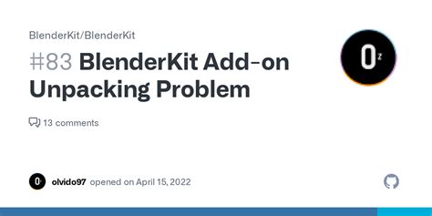 Blenderkit Add On Unpacking Problem · Issue 83 · Blenderkitblenderkit