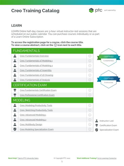 Ptc University Creo Curriculum En Pdf Computer Science Computing