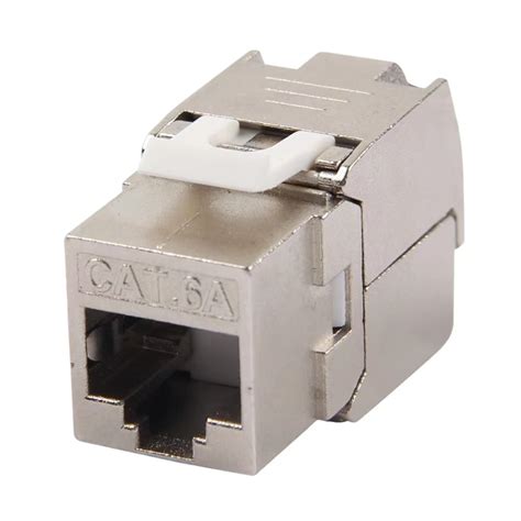 Network Keystone Jack Cat6 Cat6a Cat7 Toolless Shielded Modular Ftp Rj45 Keystone Jack And