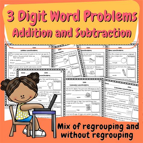 Digit Addition And Subtraction Word Problems Made By Teachers