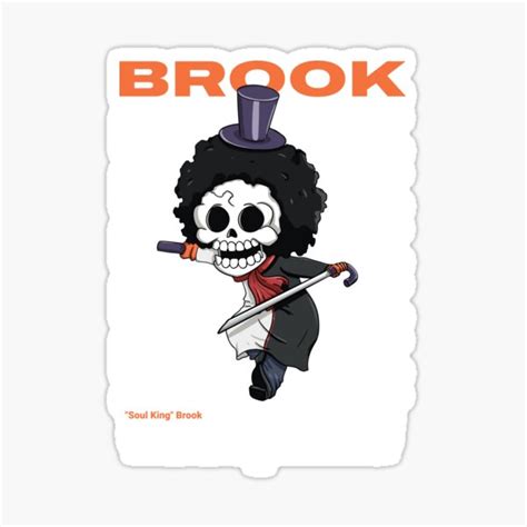 Brook One Piece Chibi Ver Sticker For Sale By TAKAHIRO SHOPPU Redbubble