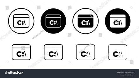 Cmd Command Icon Outline Thin Set Stock Vector Royalty Free 2579668569 Shutterstock
