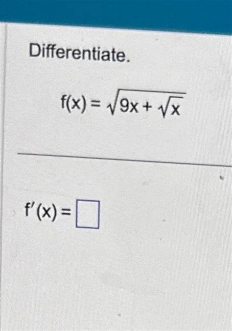 Solved Use The Chain Rule To Differentiate The Following Chegg