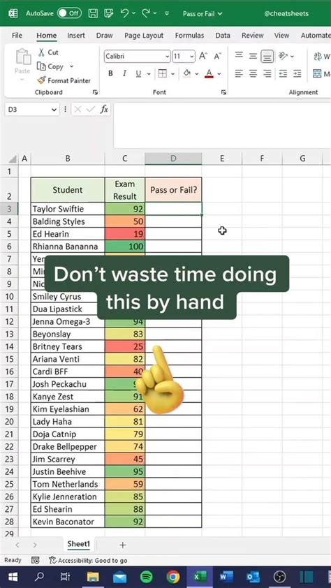 Pin By Jeanelle Andre On Excel In 2025 Microsoft Excel Formulas Microsoft Excel Tutorial