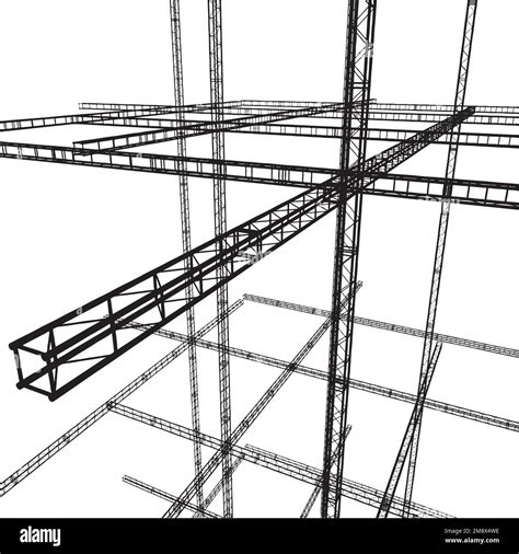 Abstract Metal Constructions Structure Vector Stock Vector Image And Art Alamy