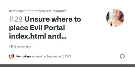 Unsure Where To Place Evil Portal Index Html And Nfig Txt · Issue 28 · 0xchocolate