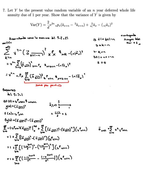 solved let y ﻿be the present value random variable of an n