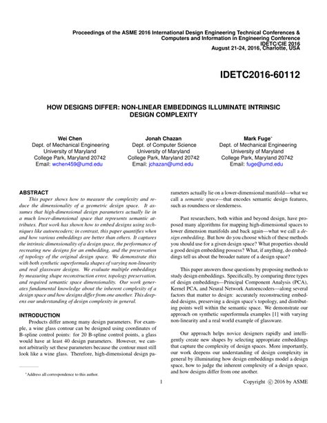 pdf how designs differ non linear embeddings illuminate intrinsic design complexity