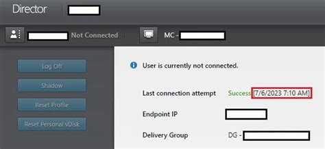 Get User Last Connection Attempt Rcitrix