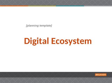 Ppt Digital Ecosystem Planning [template] Dokumen Tips