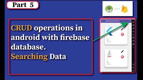5search Data From Firebase Database Using Searchview In Android Youtube