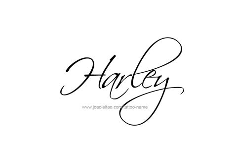 Name Haley In Cursive Tattoo