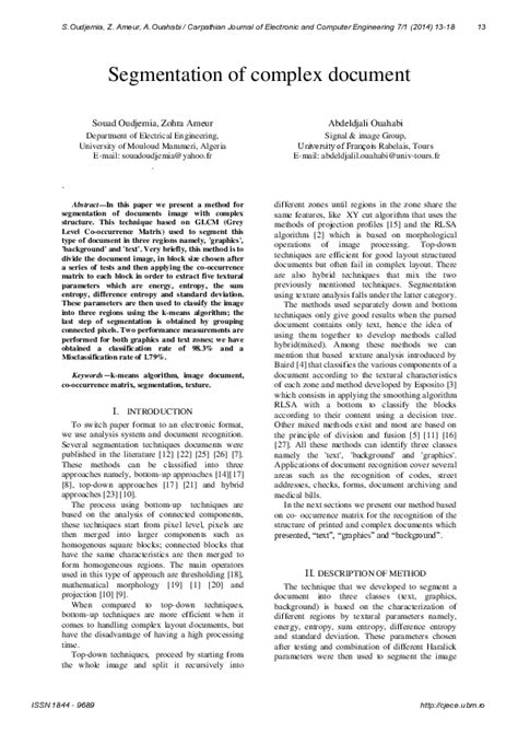 Pdf Segmentation Of Complex Document