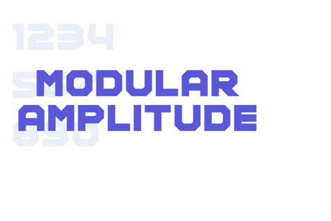 Modular Amplitude Font Free Download Now