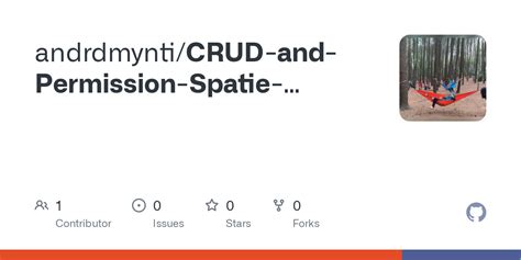 github andrdmynti crud and permission spatie laravel