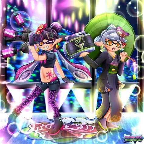 Splatoon 2 Squid Sisters Callie And Marie Digital Art Etsy