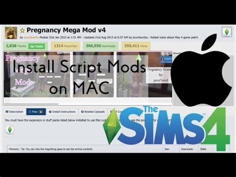 HOW TO Install Sims Script Mods On A MAC CSIMS YouTube
