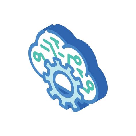 Cloud Data Erp Isometric Icon Vector Illustration 17291974 Vector Art