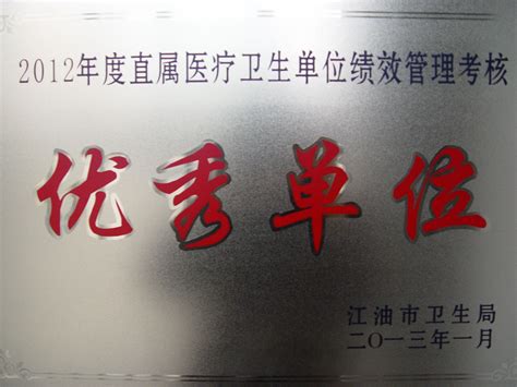 江油市中医医院2012光荣榜 最新动态 江油市中医医院