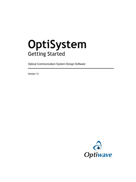 Optiwave Optisystem 2 Pdf Installation Computer Programs 64 Bit Computing